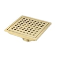 6 Inch Square Shower Drain - Stainless Steel Floor Drain with Grid ...