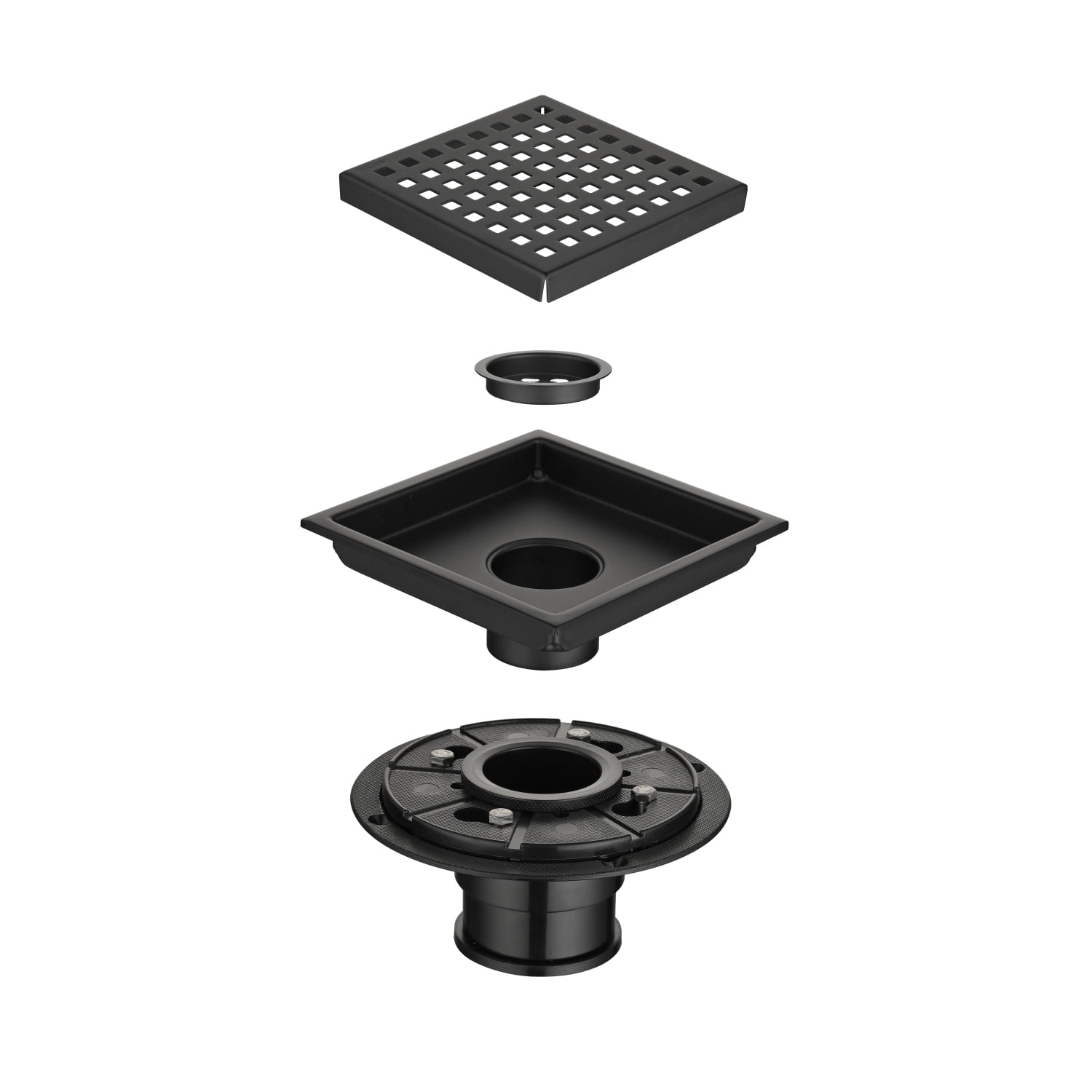 6 Inch Square Shower Floor Drain Square Shower Floor Drain with Flange ...