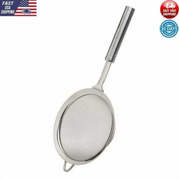 6 Inch Stainless Steel Mesh Strainer Fine Sifting Rinse Drain Kitchen ...