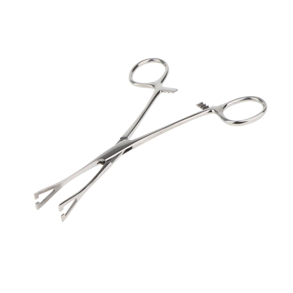 6 Inch Stainless Steel Slotted Forceps Body Navel Nose Lip Ear Piercing ...