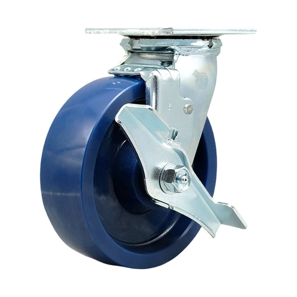 6 Inch Stainless Steel Solid Poly Swivel Caster with Ball Bearing and ...