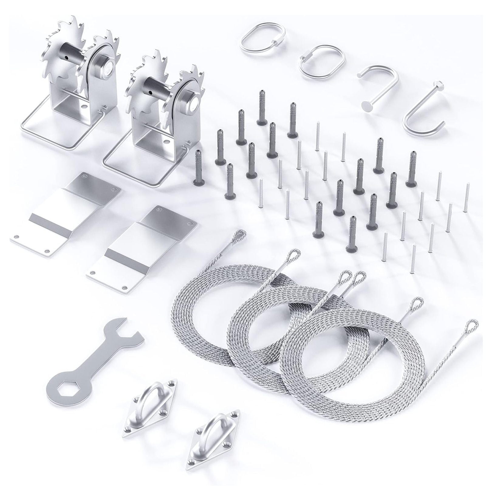 6 Inch Stainless Steel Winch Hardware Kit Complate Installation Set for ...