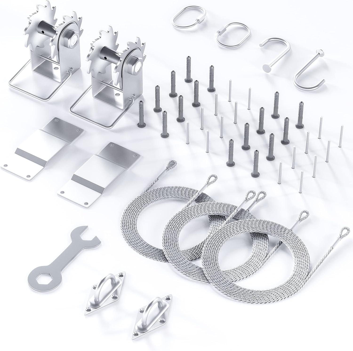 6 Inch Stainless Steel Winch Hardware Kit Complate Installation Set for ...