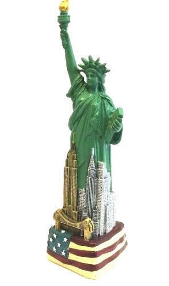 6 Inch Statue of Liberty Replica NYC Skyline American Flag Special ...
