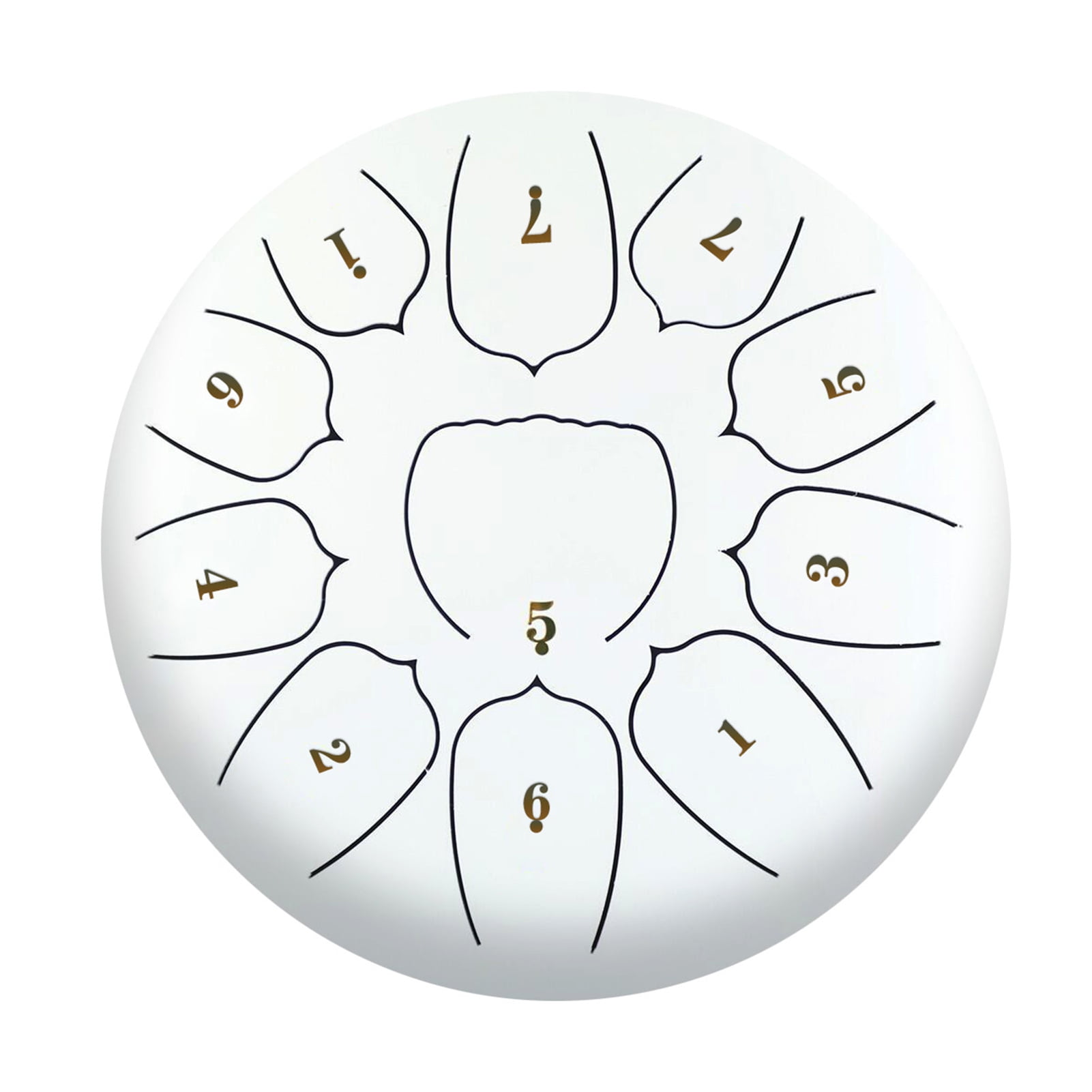 6-Inch Steel Tongue Drum - 11-Note Handpan Drum with Mallet and Finger ...