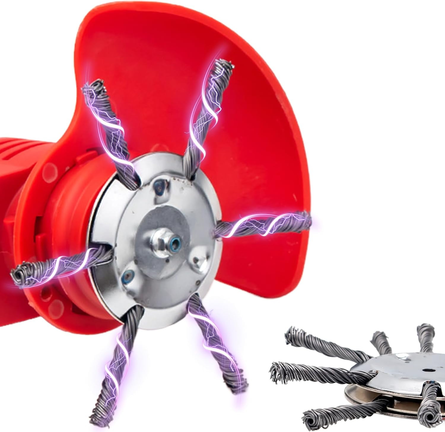 6 Inch Steel Wire Brush Cutter Trimmer Head - Universal String Trimmer ...