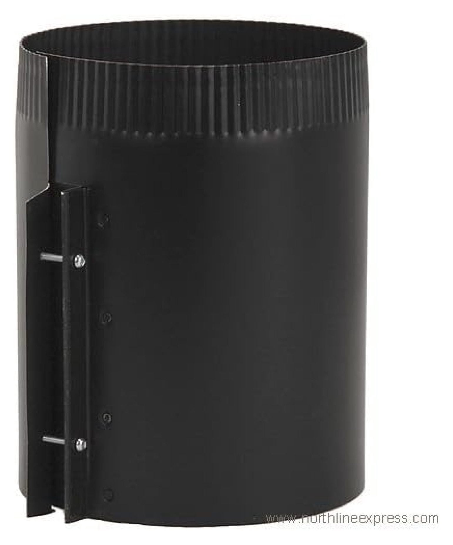 6 Inch Stovepipe Draw Band - 24 Gauge Black Snap-Lock Connector - 8 ...