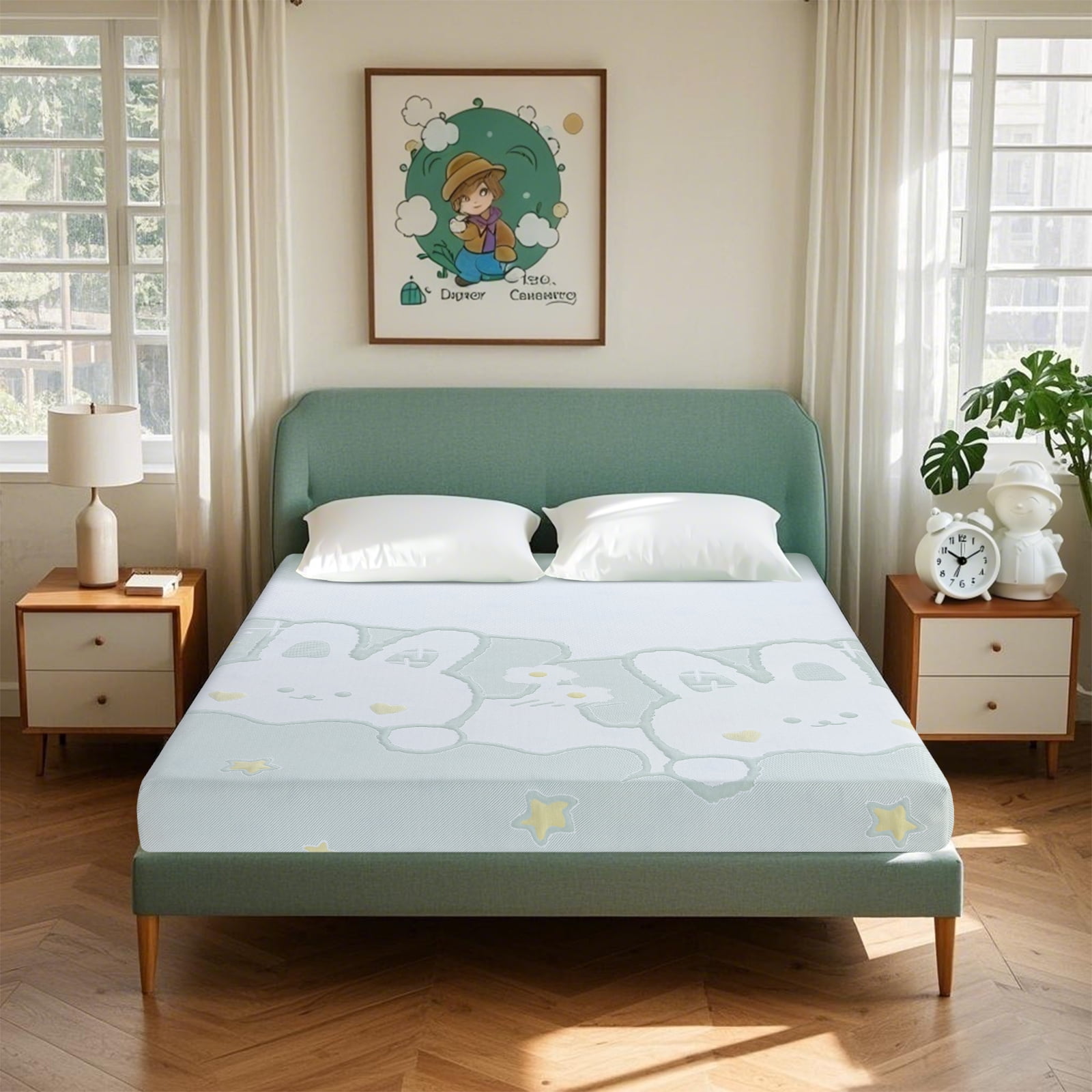 6 Inch Twin Mattress | Medium Firm | Gel Memory Foam Mattress | Bed in ...