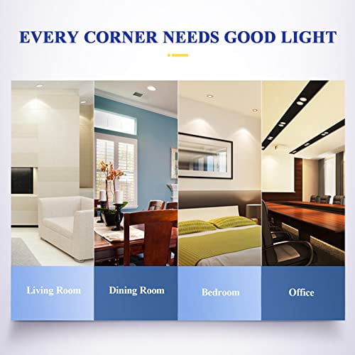 6 Inch Ultra-Thin LED Recessed Light, 12W Ceiling Downlights, 6000K ...