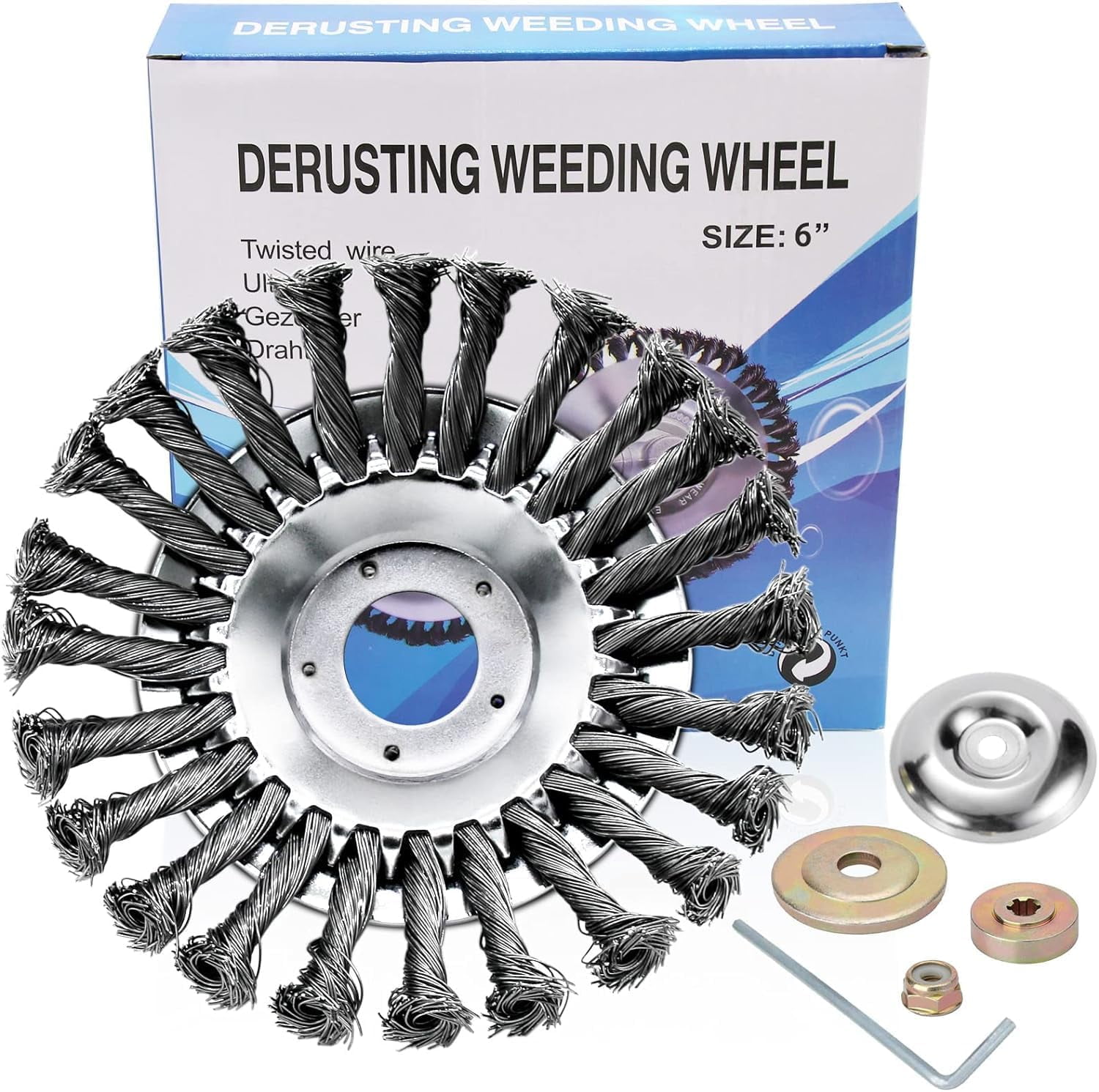 6 Inch Unbreakable Wired Trimmer Blade, Weed Eater Head, Steel Wire ...