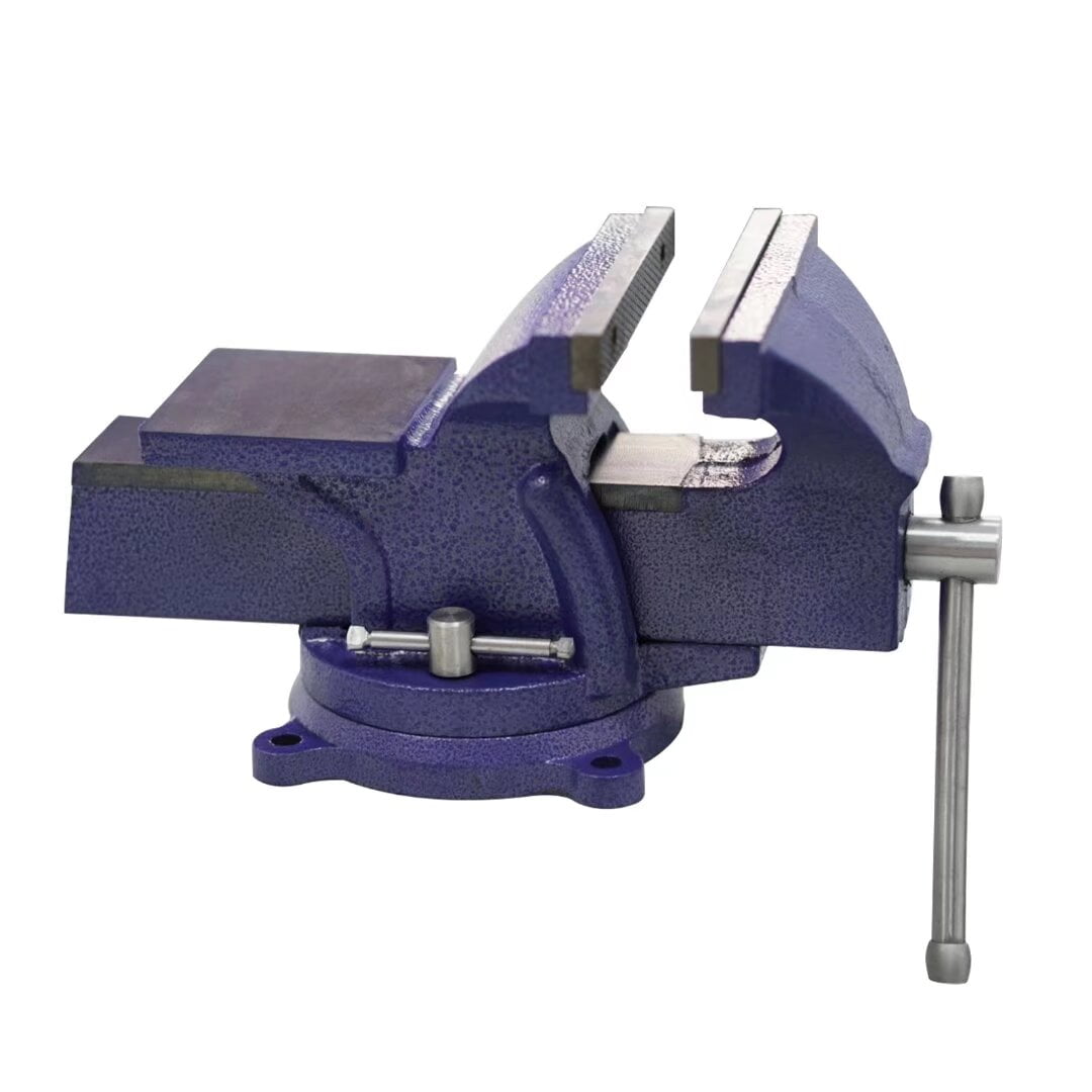 6 Inch Universal Bench Vise,Cast Iron Bench Vise 360 Swivel Base with ...