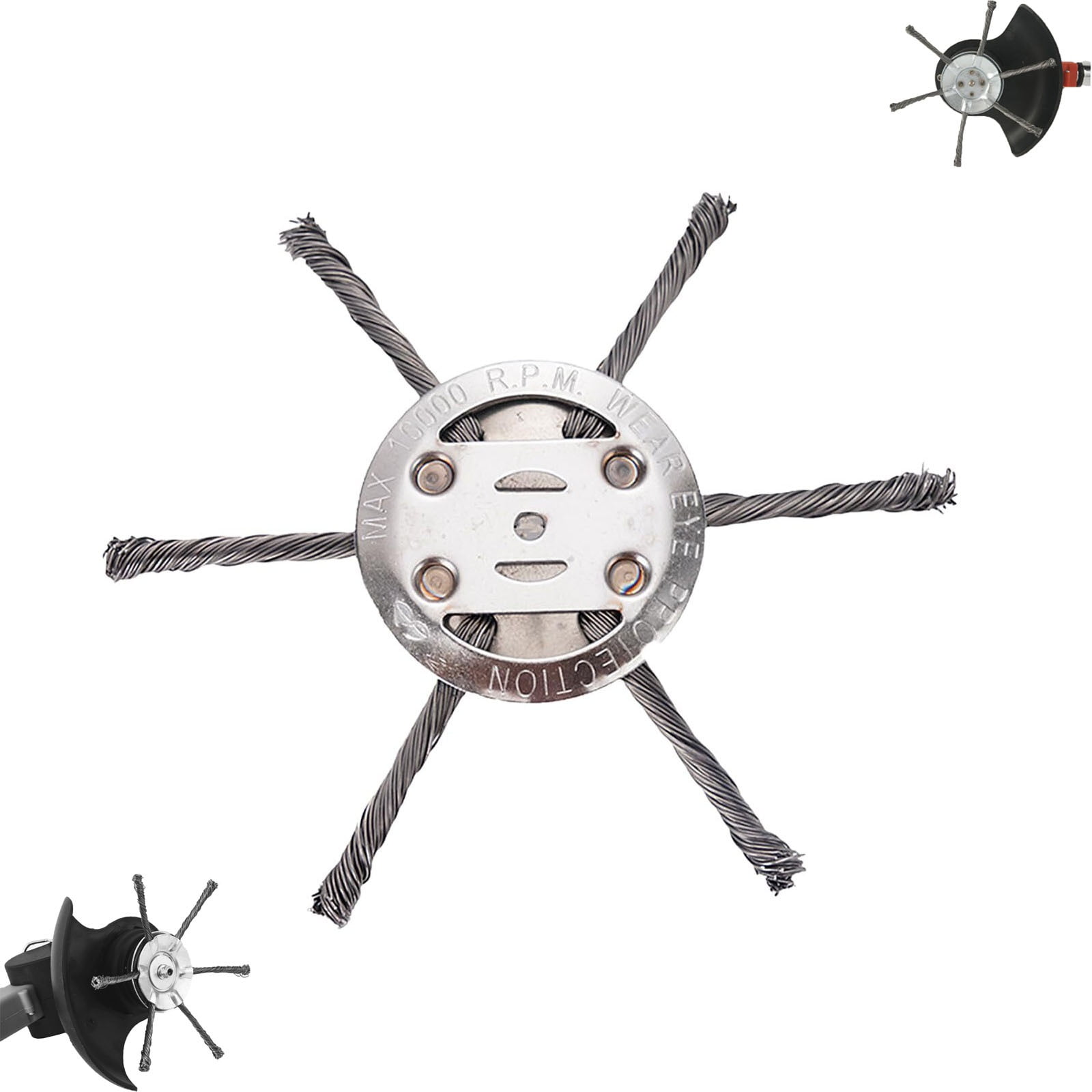 6-Inch Universal Steel Wire Trimmer Head Heavy-Duty Weed Eater ...