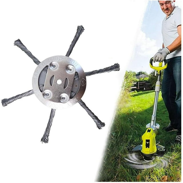 6 Inch Universal Steel Wire Trimmer Head, Steel Wire Grass Trimmer Head ...