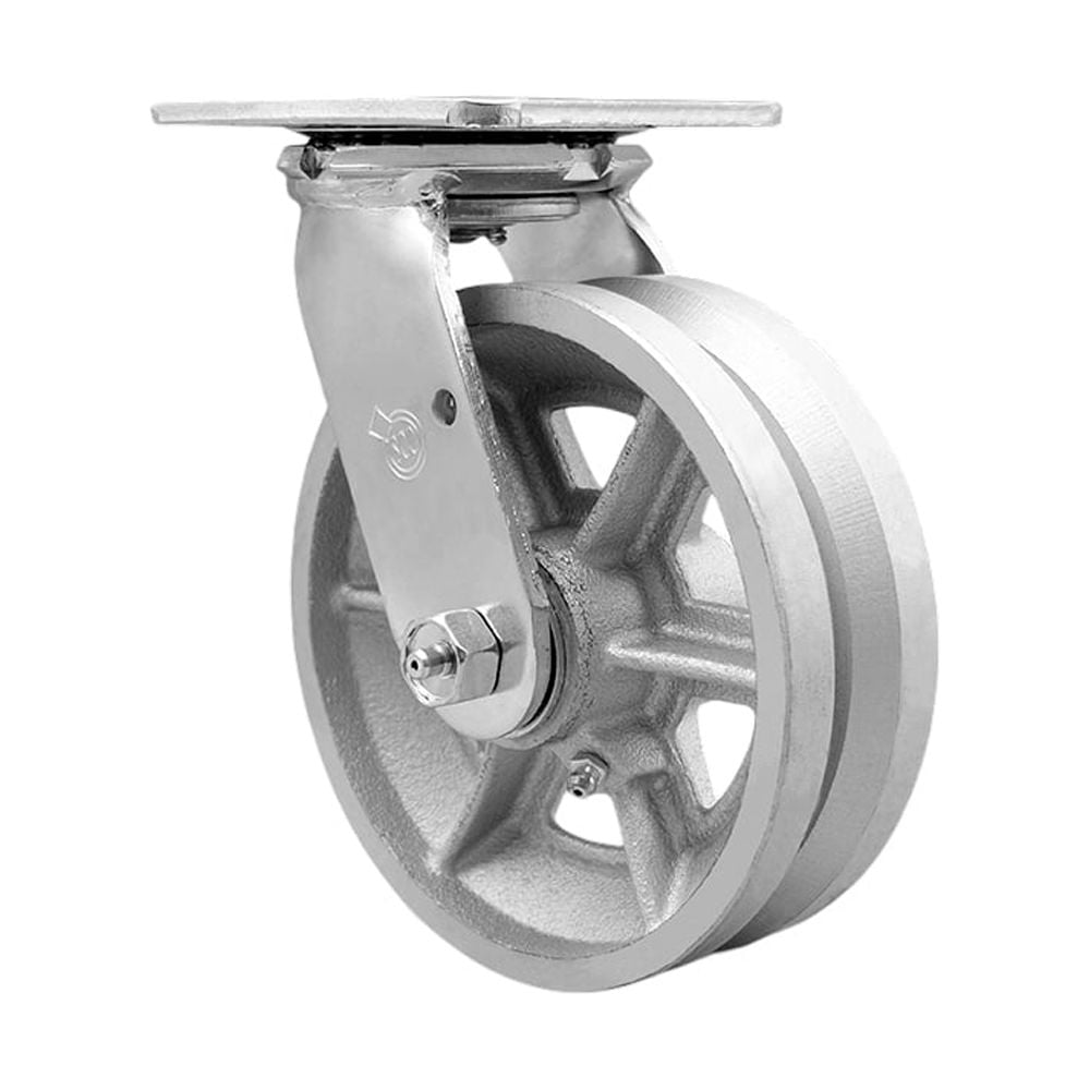 6 Inch V Groove Semi Steel Wheel Swivel Caster with Ball Bearing ...