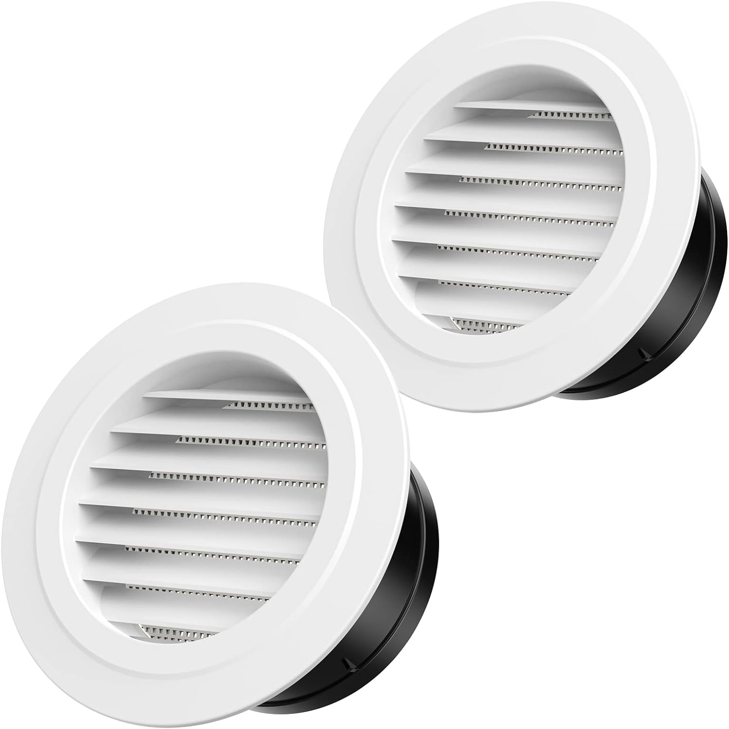 6 Inch Vent Cover, Round Soffit Vents Round Vent Cover with Built-in a ...