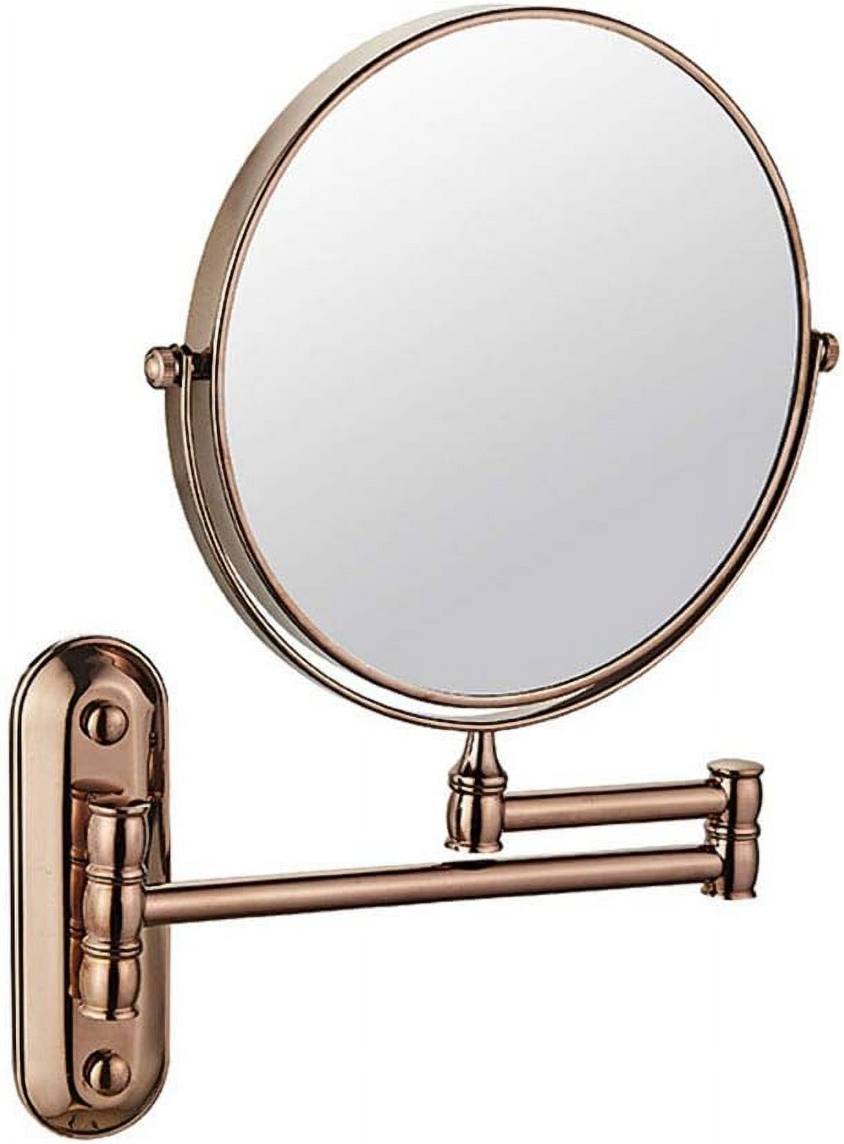 6-Inch Wall Mount Makeup Mirror with 3X/5x Magnification, Premium Two ...