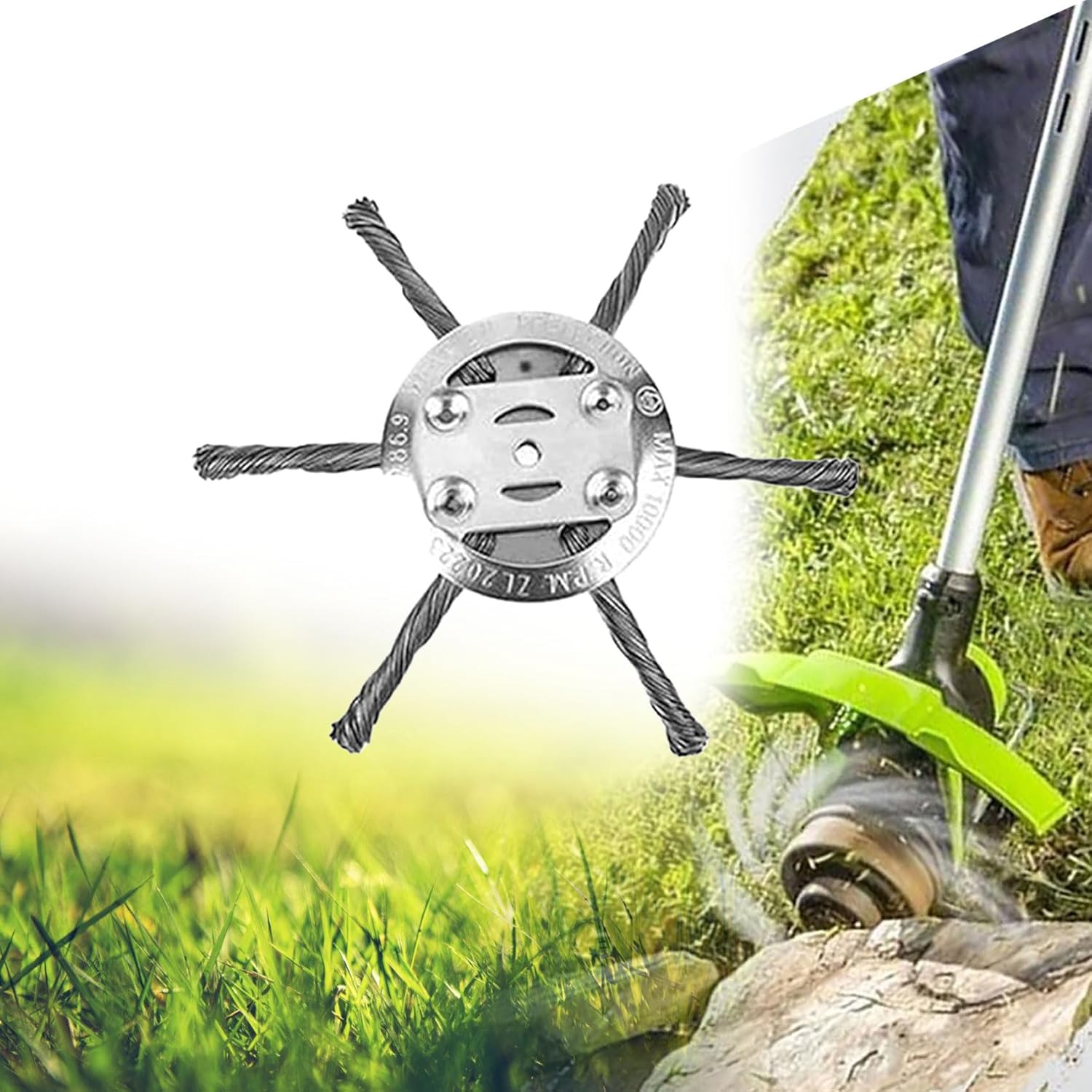 6 Inch Weed Wacker Head Replacement, Steel Wire Grass Trimmer Head ...