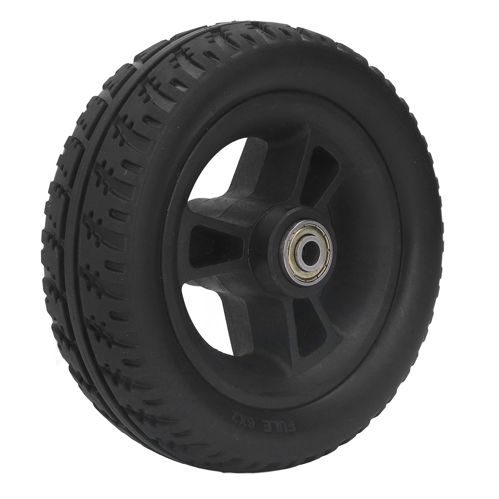 6-Inch Wheelchair Wheel, PU Non-Slip, Wear-Resistant, Strong Bearing ...