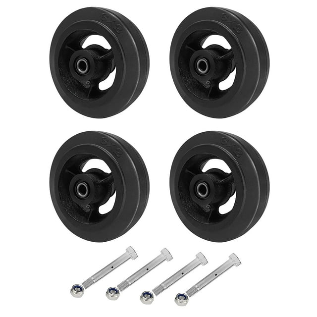 6 inch Wheels for Cart, Heavy Duty Wheels for Industrial Casters ...