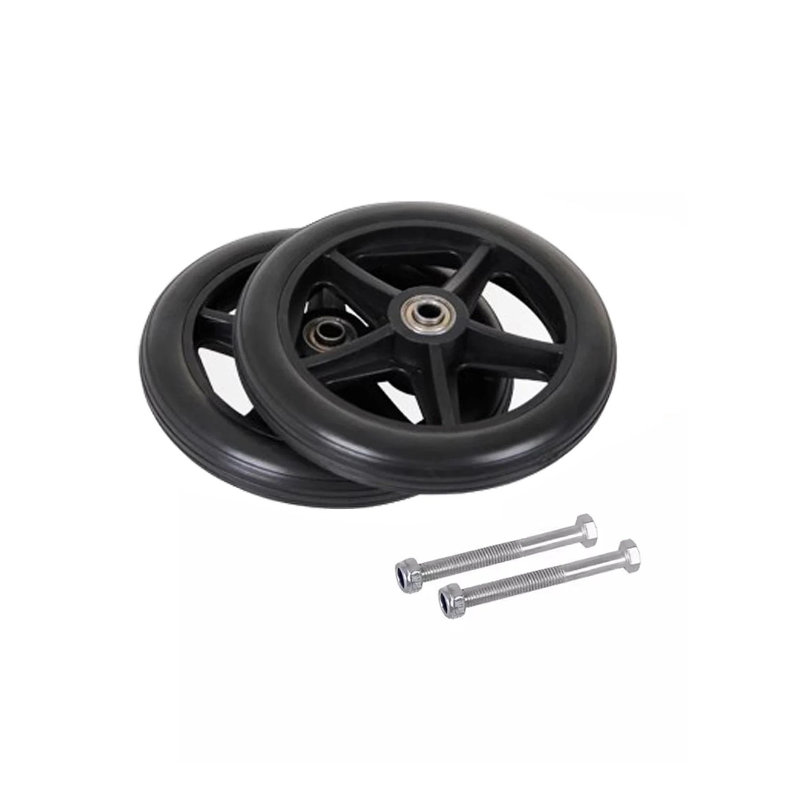 6 Inch Wheels Solid Tire Wheel Travelling Trolley Caster Shopping Cart ...