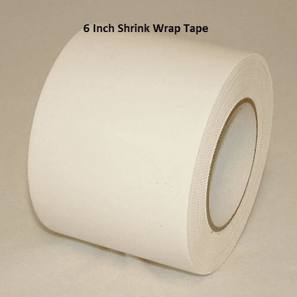 6 Inch White Shrink Wrap Tape 6 Inch X 180 Feet Pinked Edge Replaces DS ...