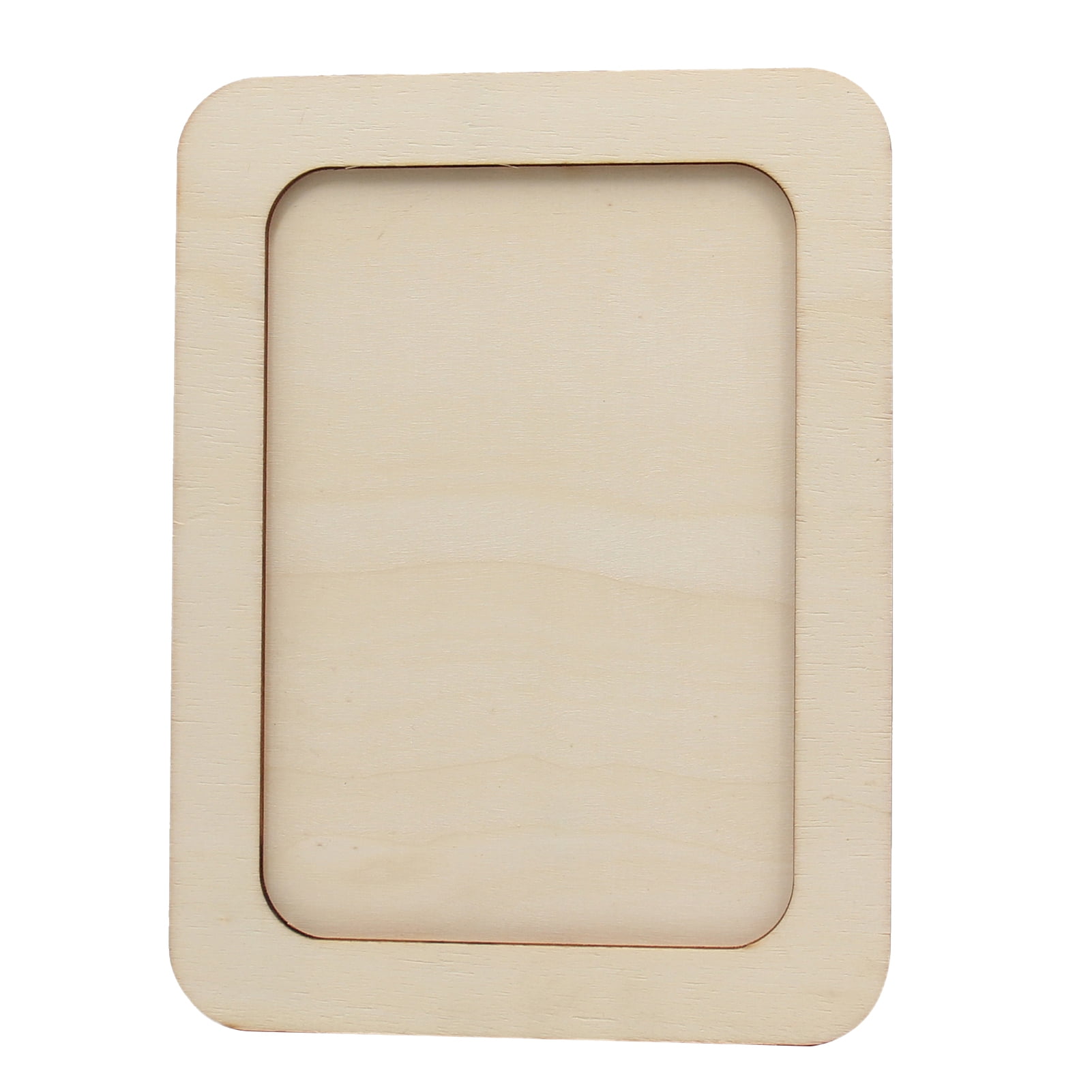 6-Inch Wooden Photo Frame with Back Support Heavy Duty Solid Wood DIY ...