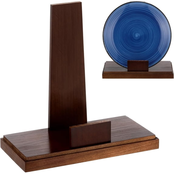 6 Inch Wooden Stand for Display Plate Postcard Picture Book Display ...