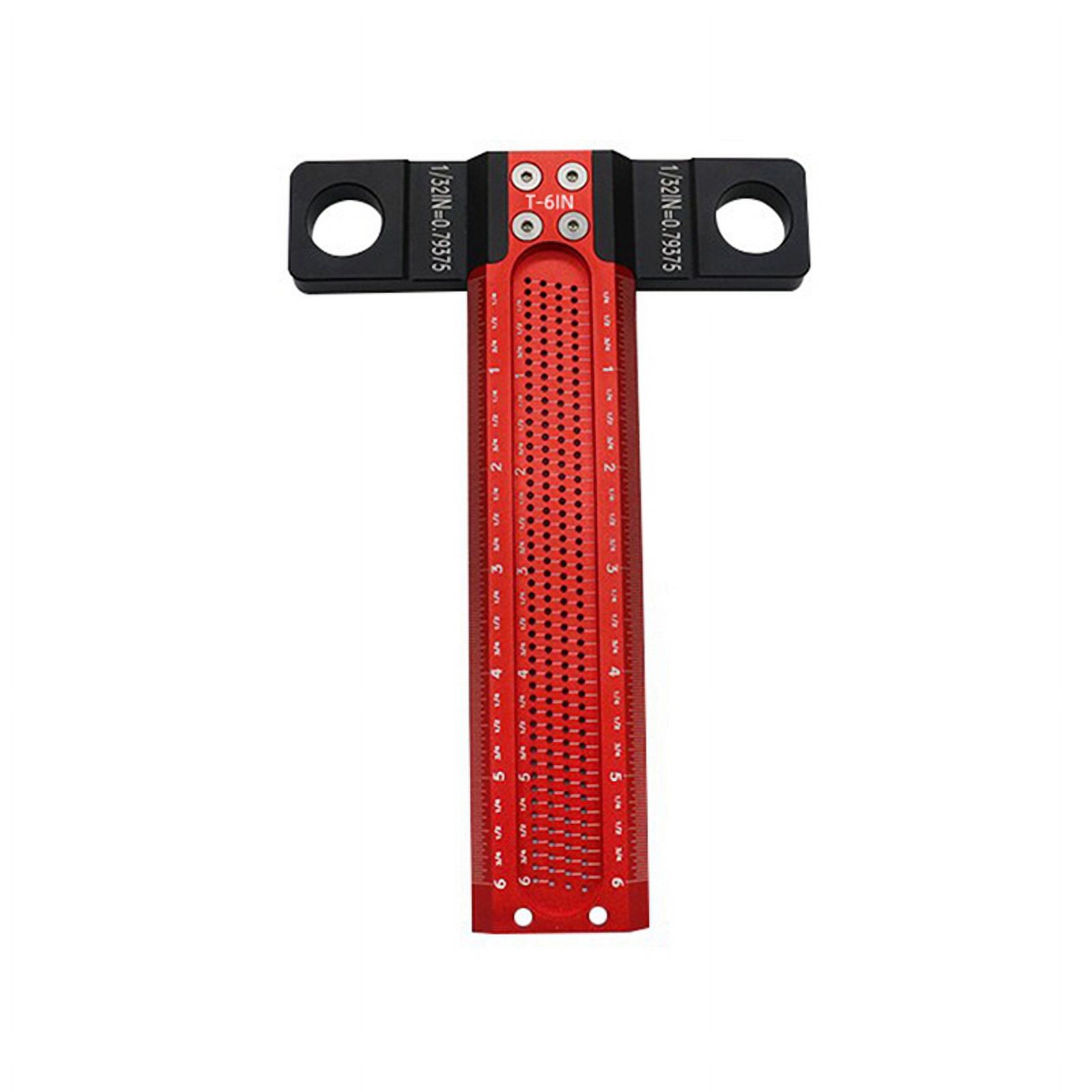 6-Inch Woodworking Hole Line Drawing Ruler Parallel/Vertical Line ...