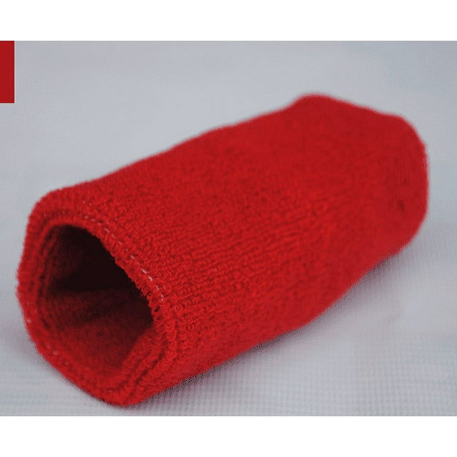6 Inch Wrist Sweatbands Thick Cotton Wristbands for Men and Women Sweat ...