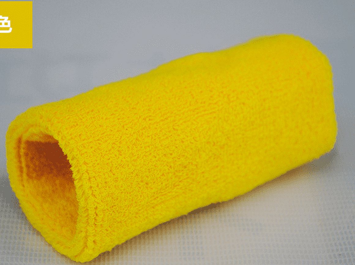 6 Inch Wrist Sweatbands Thick Cotton Wristbands for Men and Women Sweat ...