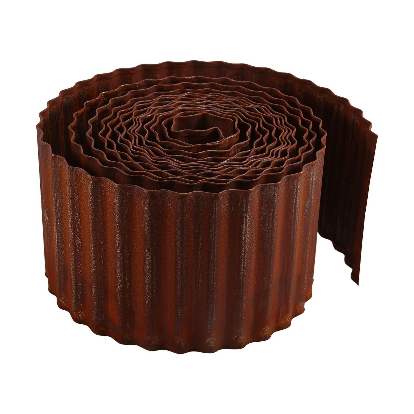6 Inch X 20 FT Lawn Edging Borders,Corrugated Galvanized Garden Border ...