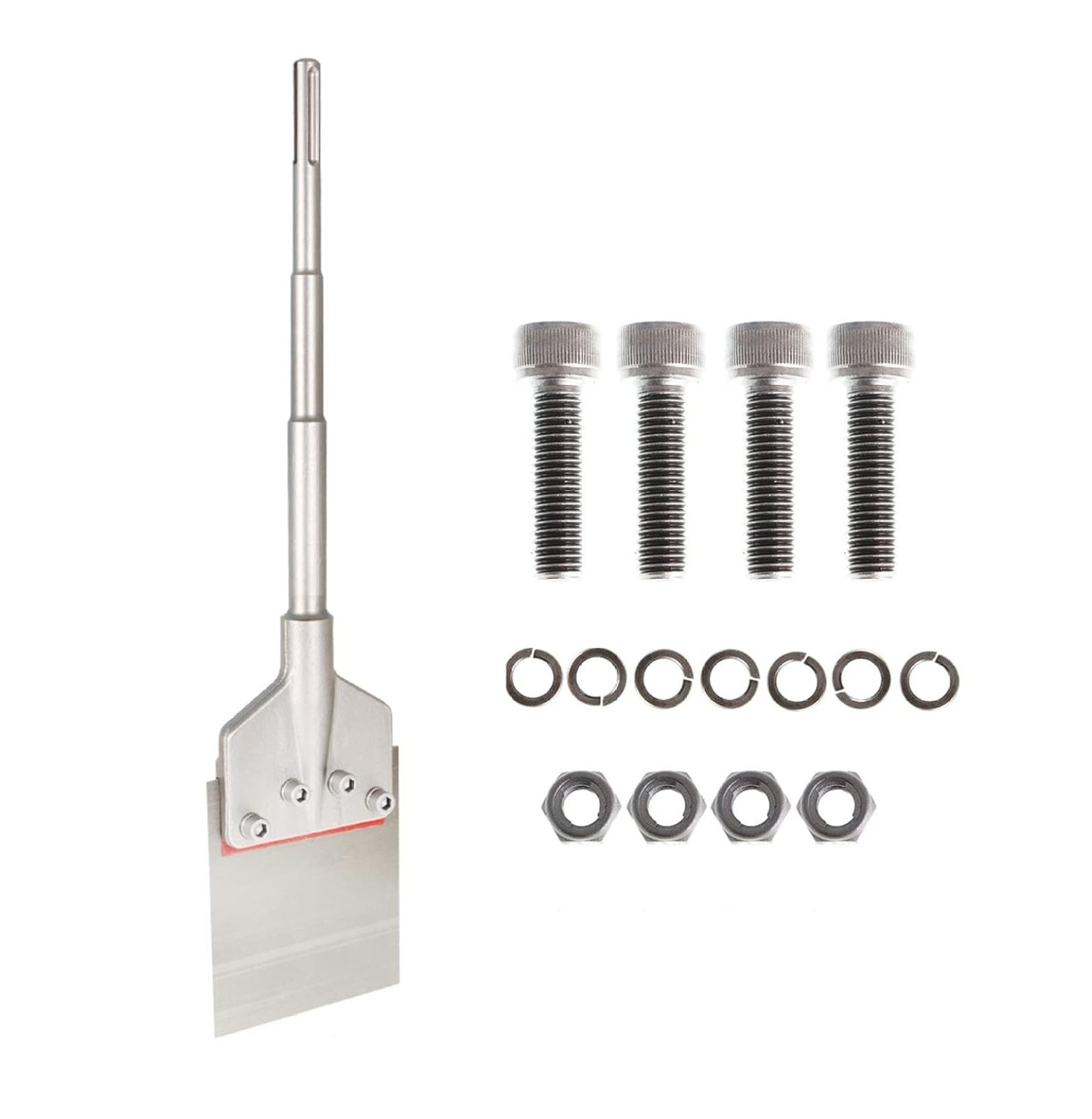 6 Inch x 25 Inch Floor Scraper, Wide Tile Removal Bit with Long Handle ...