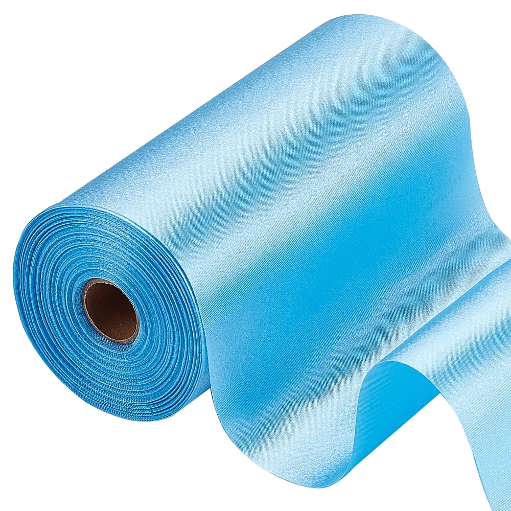 6 Inch x 27 Yards Wide Satin Ribbon Roll - Double Sided Polyester Satin ...