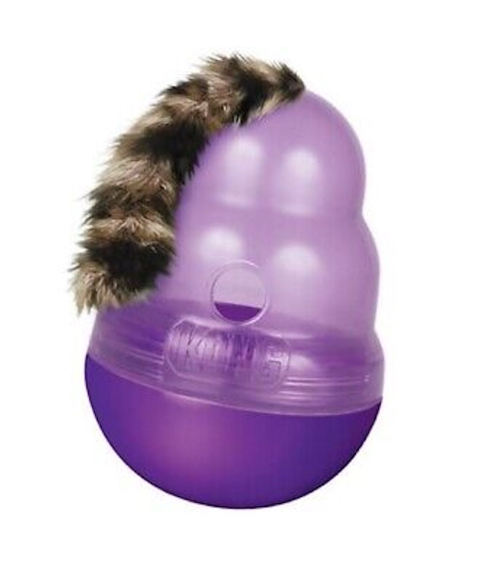 6 Inches Cat Wobbler Rocking Treat Dispensing Interactive Toy Fuzzy ...