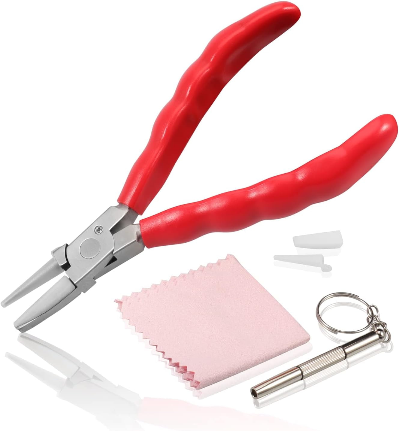 6 Inches Half Round Pliers Nylon Jaw Eyeglasses Frame Pliers Eyeglasses ...