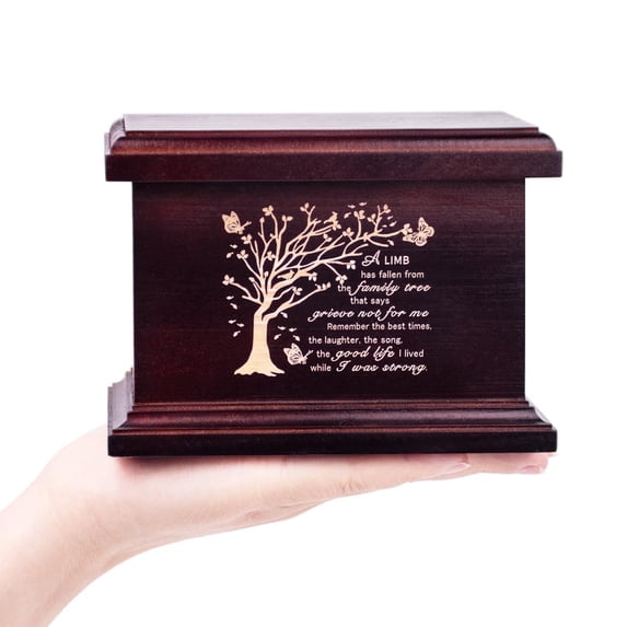 6 Inches Small Wood Urns for Ashes, Funeral Memorial Urns, Small Urns ...