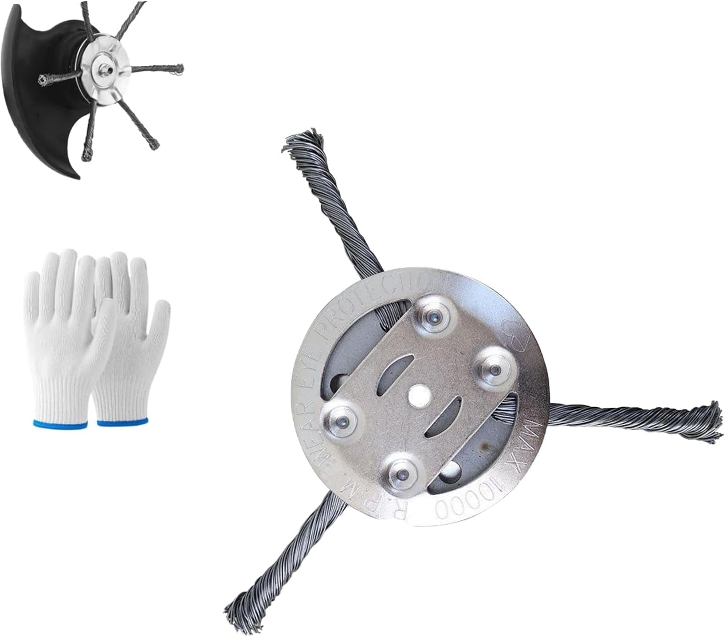 6 Inches Steel Wire Grass Trimmer Head, 2025 New String Trimmer ...