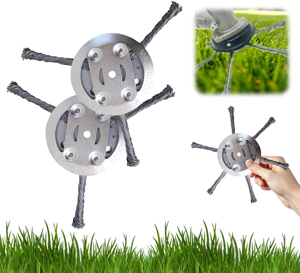 6 Inches Steel Wire Grass Trimmer Head, 2025 New Wire Trimmer Head ...