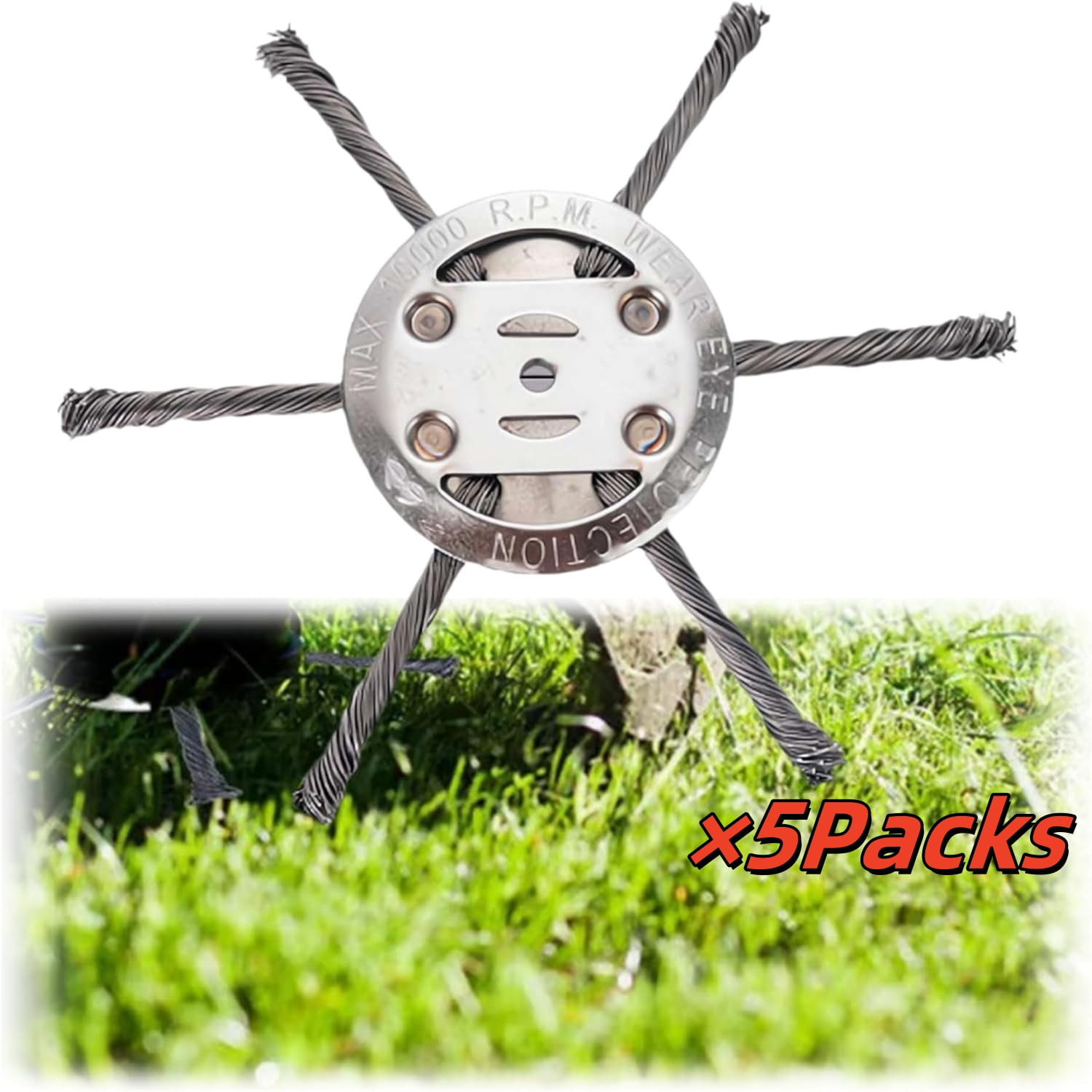 6 Inches Steel Wire Grass Trimmer Head,String Trimmer Replacement Head ...