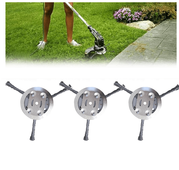 6 Inches Steel Wire Grass Trimmer Head, Upgrade Wire Trimmer Head ...
