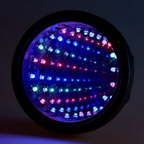 Infinity Optics 6" LED Mirror - Small Wall Mountable Magic Mirror with ...