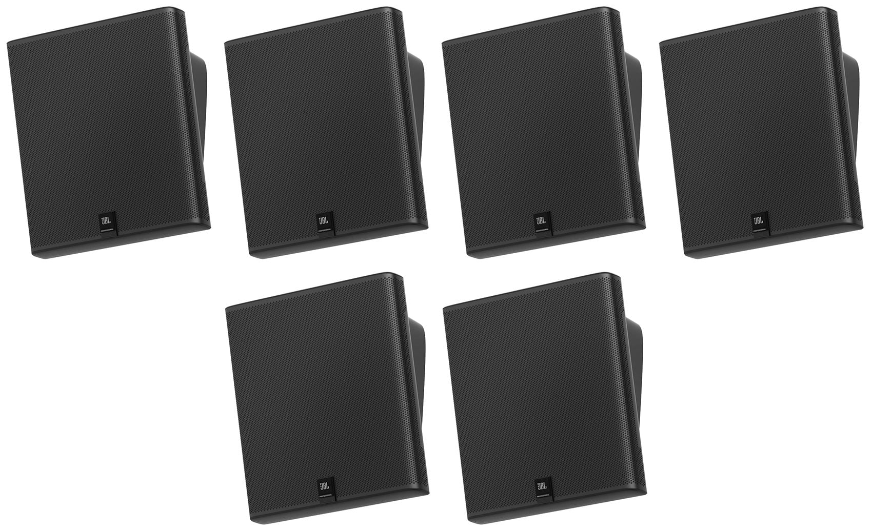 (6) JBL SLP12/T-BK Sleek Low-Profile On Wall Mount 3" 70v Commercial ...