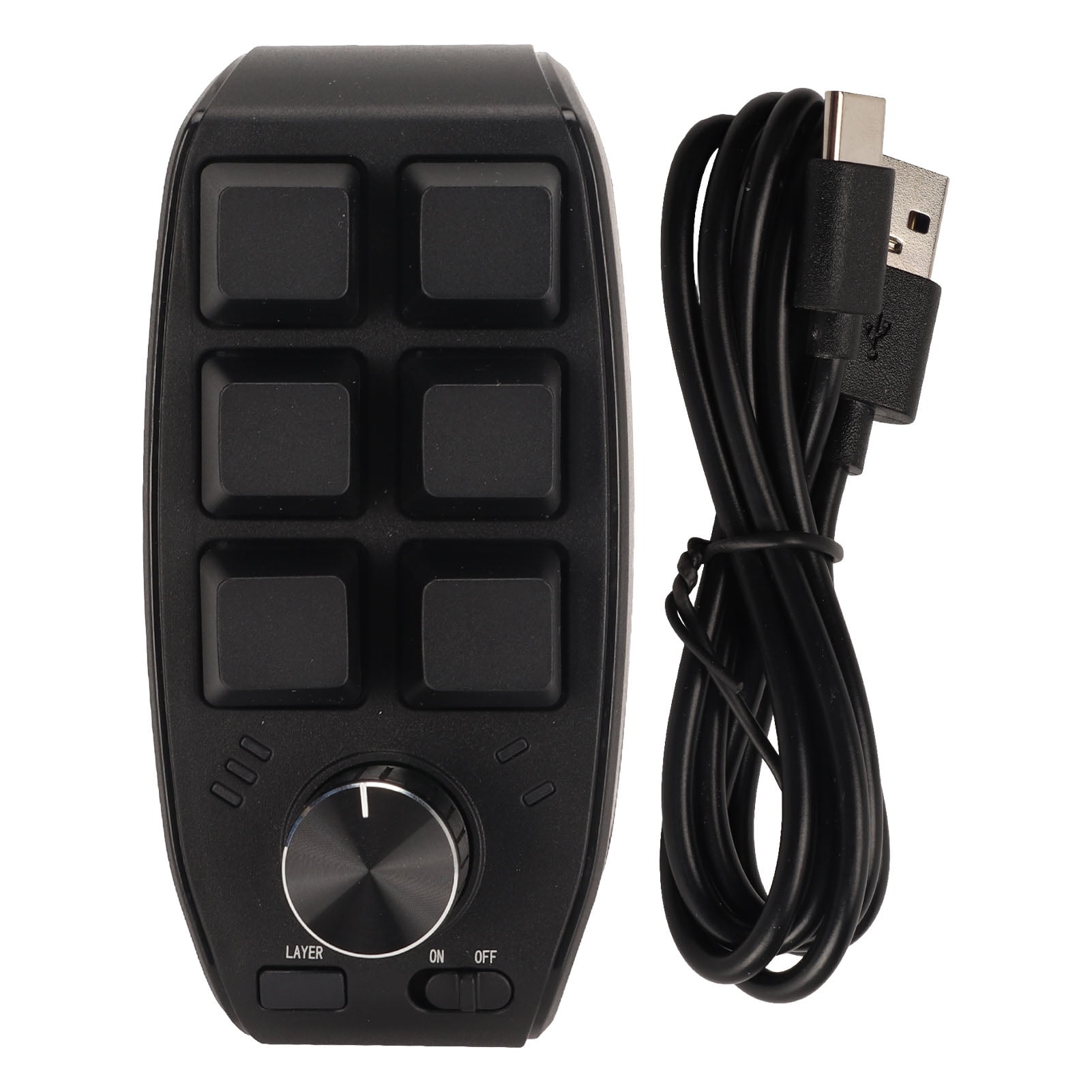 6 Key Mini Keypad with Knob Programmable Dual Mode Connection General ...