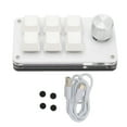 6 Key One Handed Mechanical Keyboard with Knob Wired Plug and Play ...