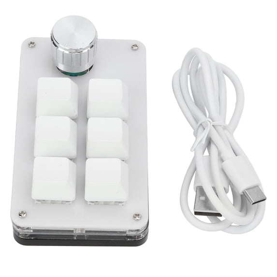 6-Key Programmable Mechanical Keyboard, One-Handed Mini Keypad With ...