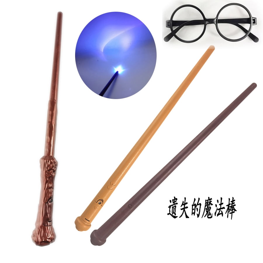 6 Kind of Cosplay Glowing Magic Wands Pvc Children Magic Toy Wand Gift ...