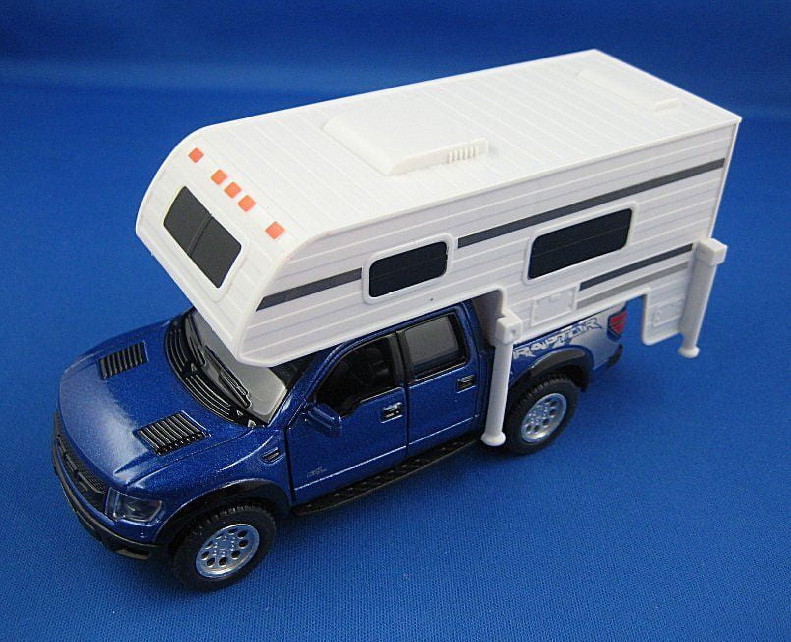 6" Kinsmart 2013 Ford F-150 SVT Raptor SuperCrew Camper Diecast Model 1 ...