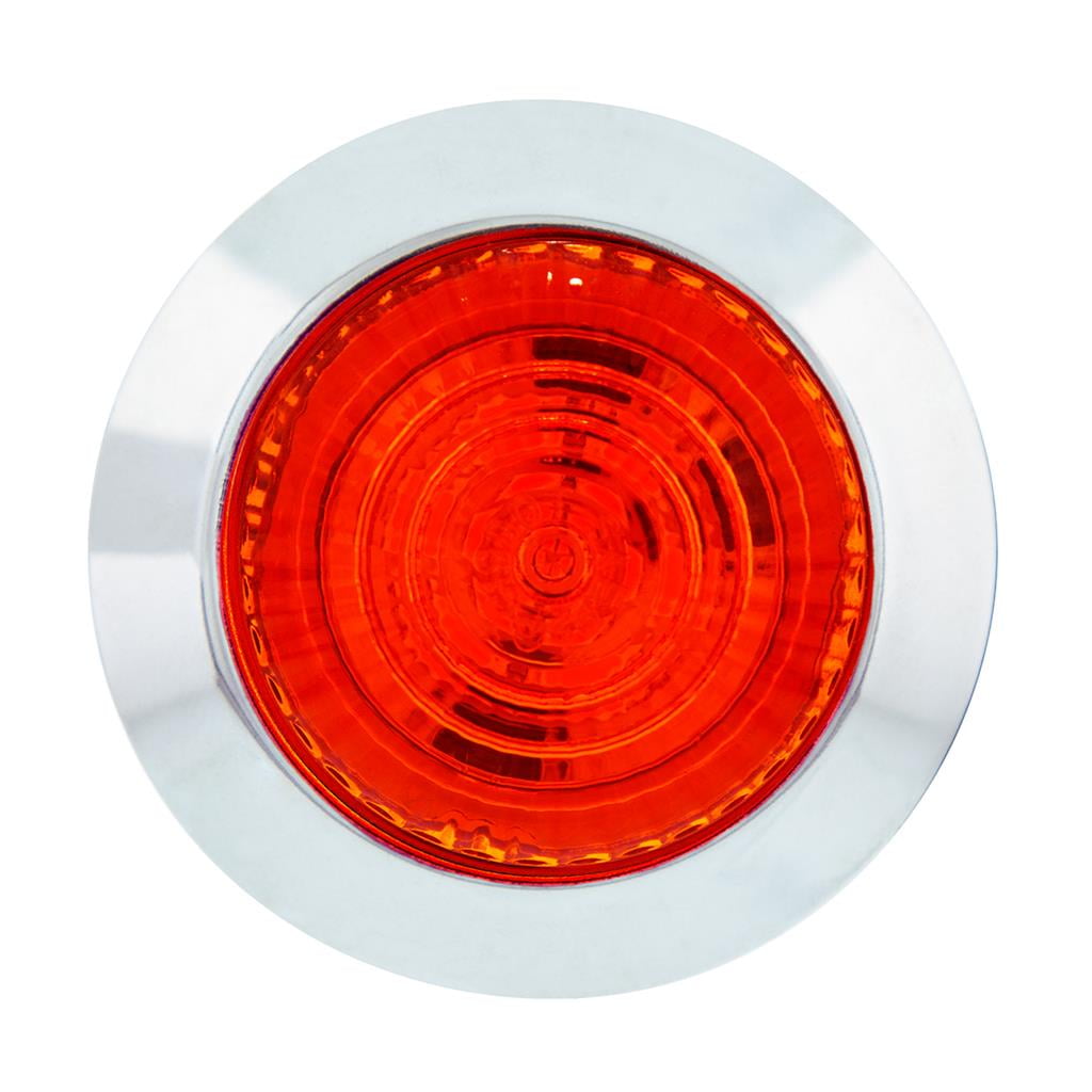 6 LED 1-1/4" Dual Function Light (Combo Clearance/Turn)-Red LED/Red ...