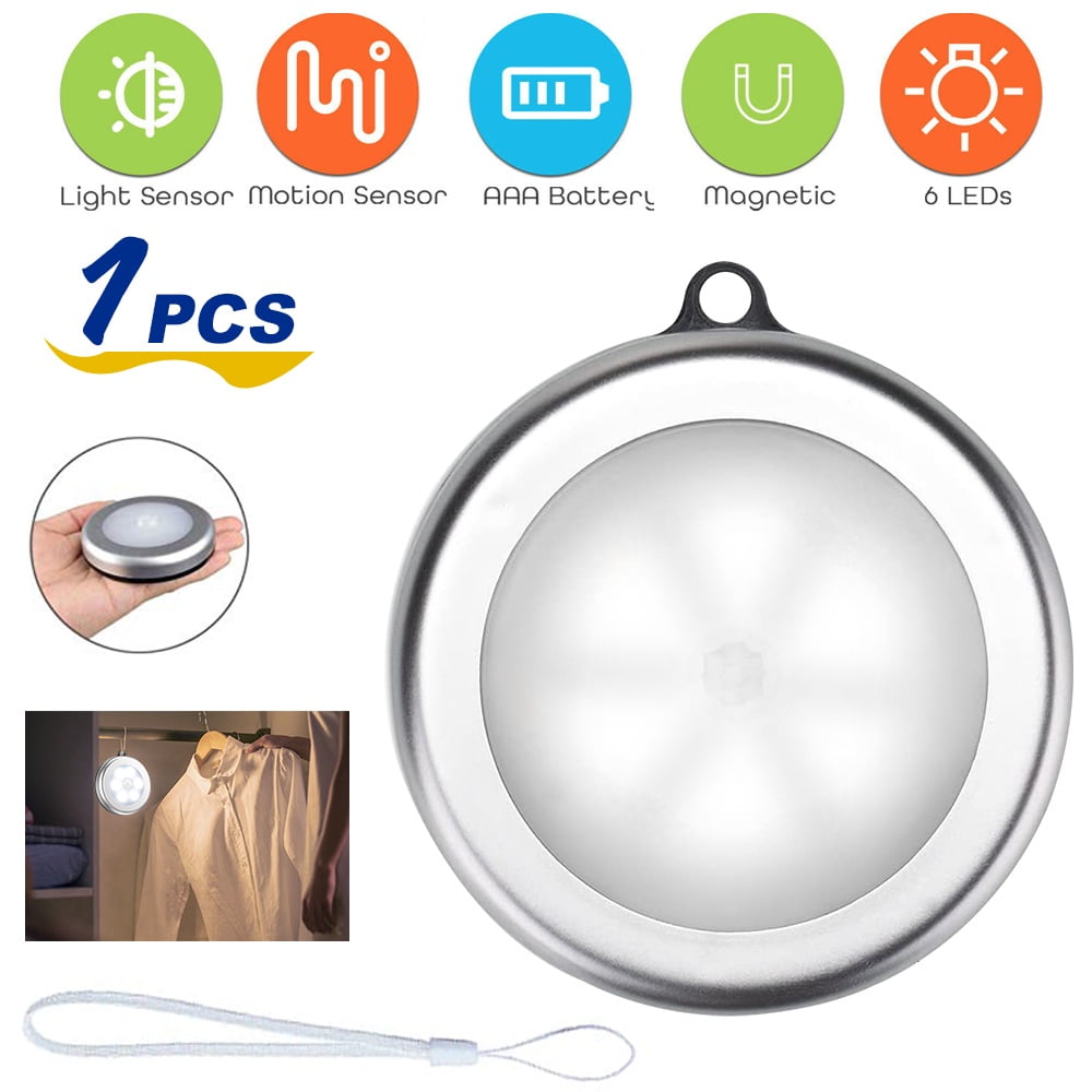 6 LED Closet Lights, Battery Operated Motion Sensor Light Indoor ...