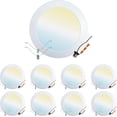 6” LED Disk Light Flush Mount Ceiling Light 15W Dimmable 5CCT 1500LM ...